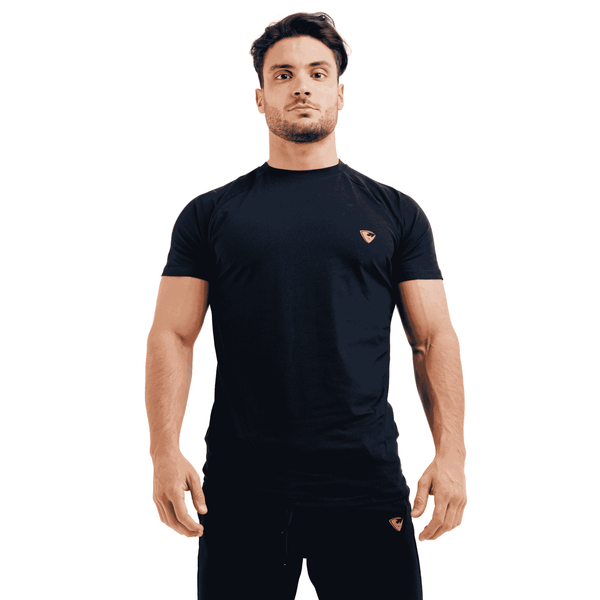 CORE BLACK RAGLAN FITNESS T SHIRT – Dynami